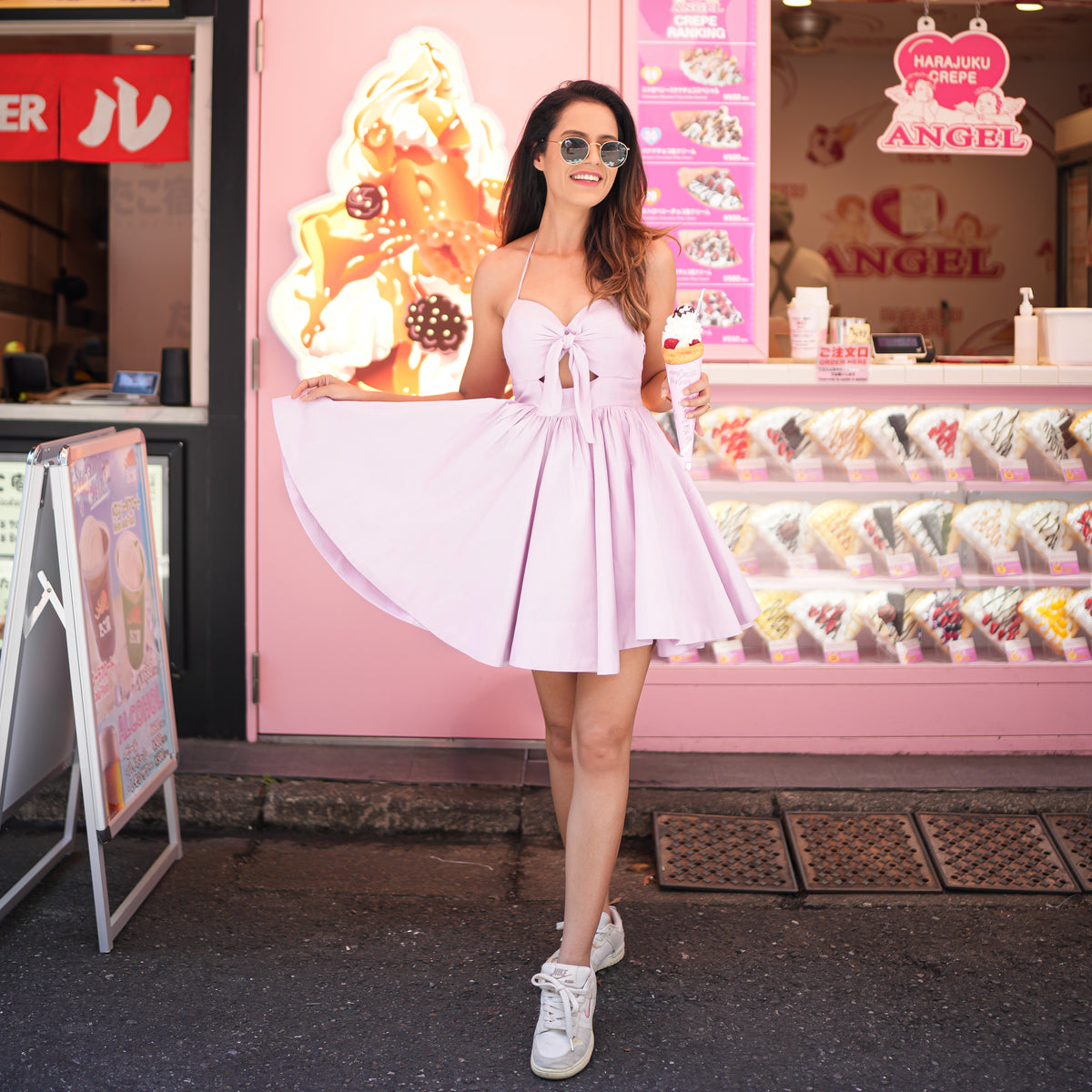 Aakriti Rana in Lilac Charm Short Dress – Ordinaree