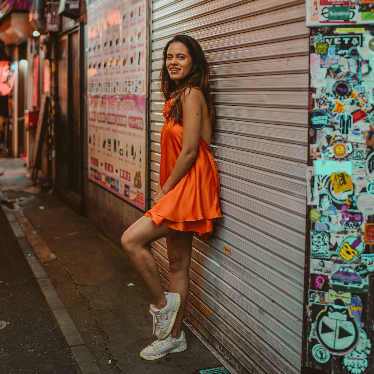 Aakriti Rana in Shibuya Flame Dress – Ordinaree